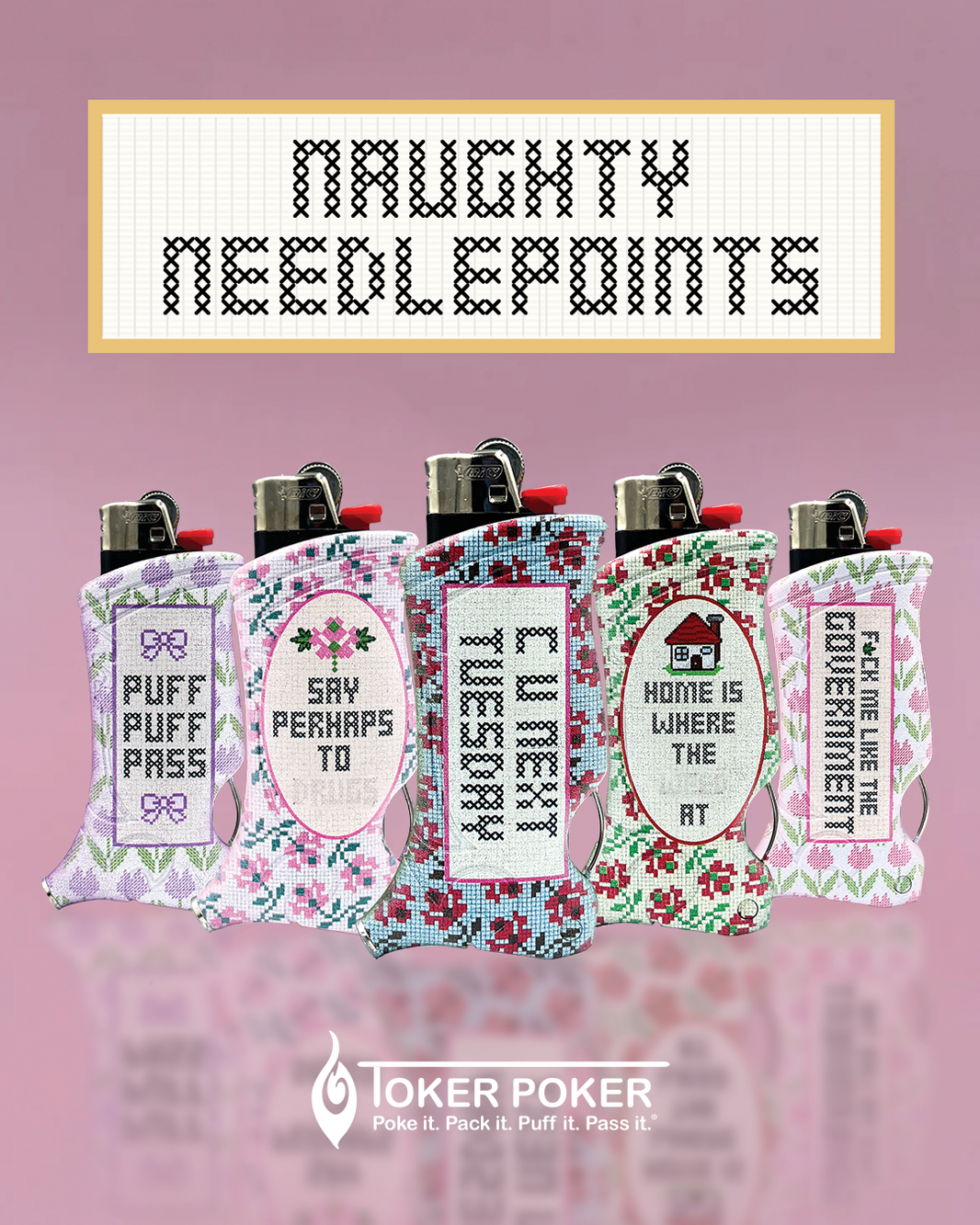 Toker Poker: Naughty Needlepoints – Pearl's Puff Parlor